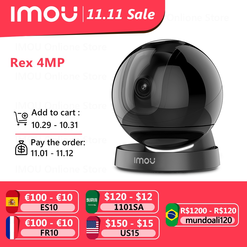 Dahua Imou Rex 4MP Smart Cruise Indoor Wifi Camera Panoramic View Built ...