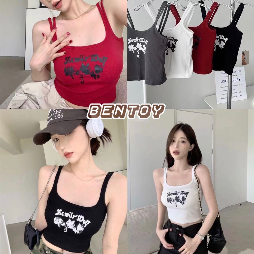 Bentoy(bratop660)เสื้อสายเดียว ครอปทอป ผ้าดี ใส่สบาย | Shopee Thailand