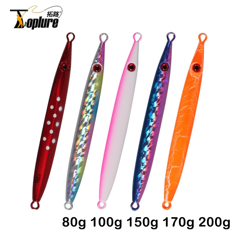 Tl 80g 100g 150g 170g 200g Fast Jigging Lure ความเร็ว Sinking Luminous แนวตั้ง Jigs ตกปลา ...
