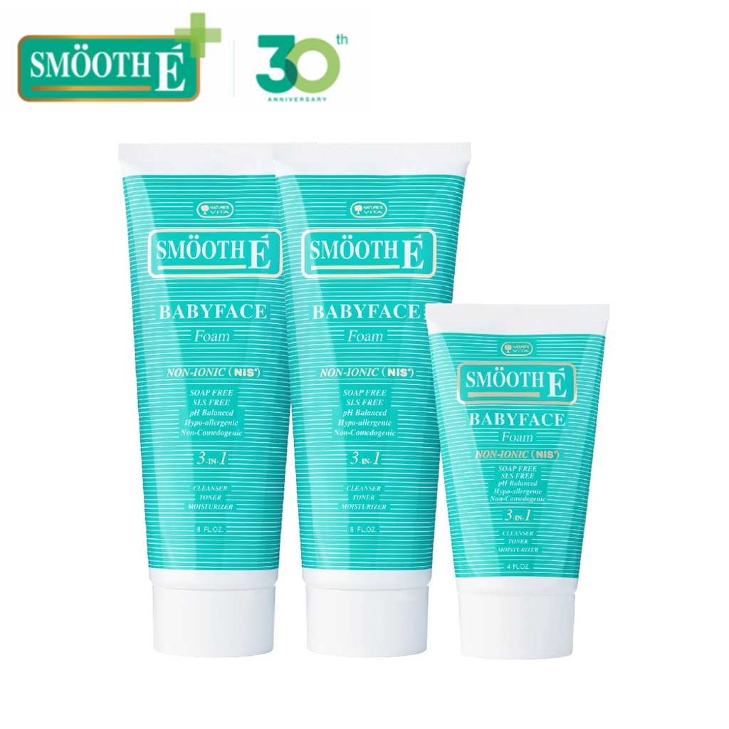 [แพ็คสุดคุ้ม] Smooth E 3in1 Babyface Foam Set สมูทอี เบบี้เฟส โฟม pH5 ...