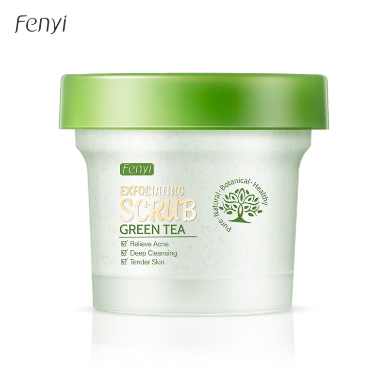 Fenyi Green Tea Relieve Acne Exfoliating Cream Deep Cleansing Face ...