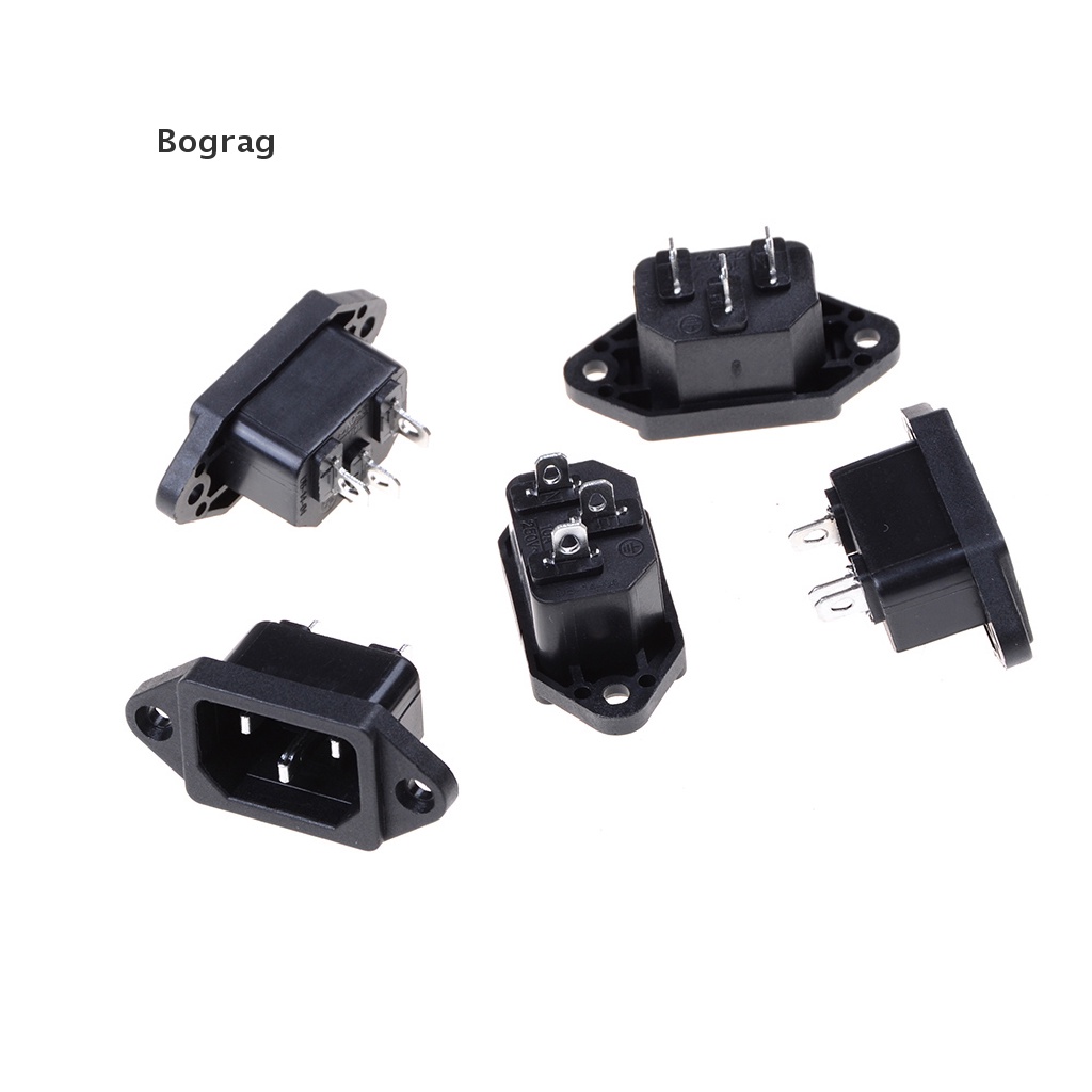 [Bogr] แผงปลั๊กซ็อกเก็ตเชื่อมต่อ IEC 320 C14 ตัวผู้ AC 250V 10A 5 ชิ้น ...