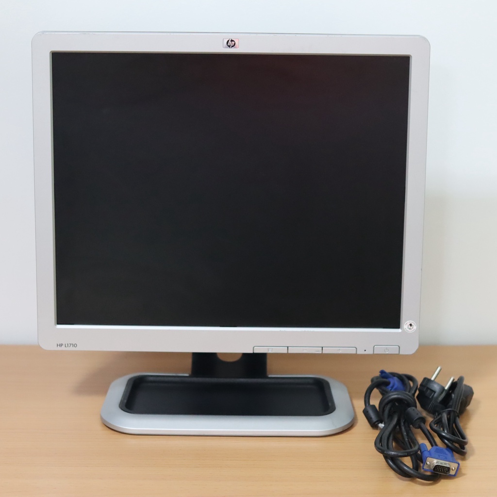 จอคอม HP 17นิ้ว Monitor จอสแควร์ แถมสายไฟ ac สาย VGA มือสอง | Shopee ...
