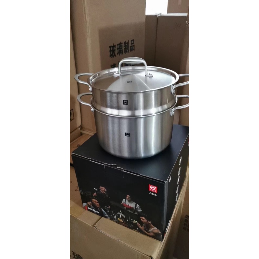 ZWILLING deep stew pot soup pot steam pot set 24CM pot | Shopee Thailand