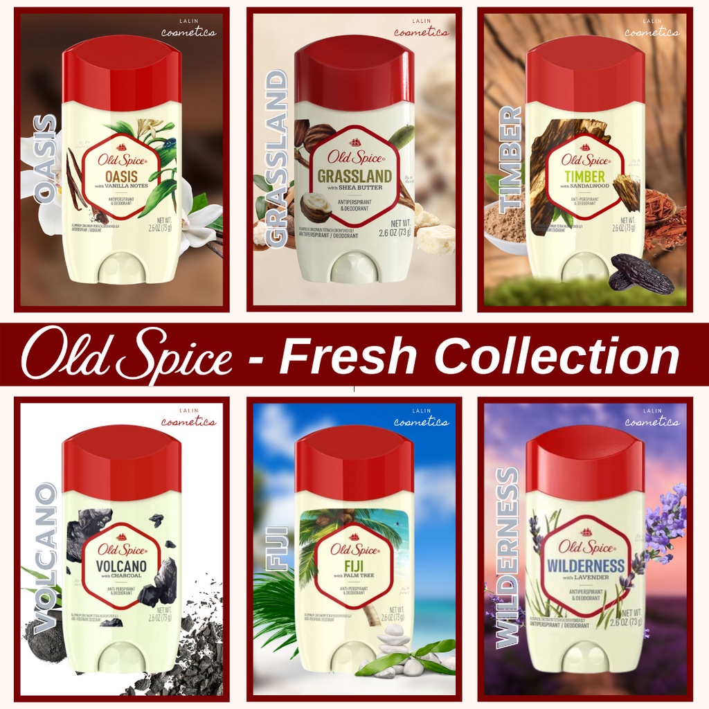 Old Spice Fresh collection โรลออน ระงับกลิ่นกาย ปกป้องนาน 48 ชม. [ของ ...