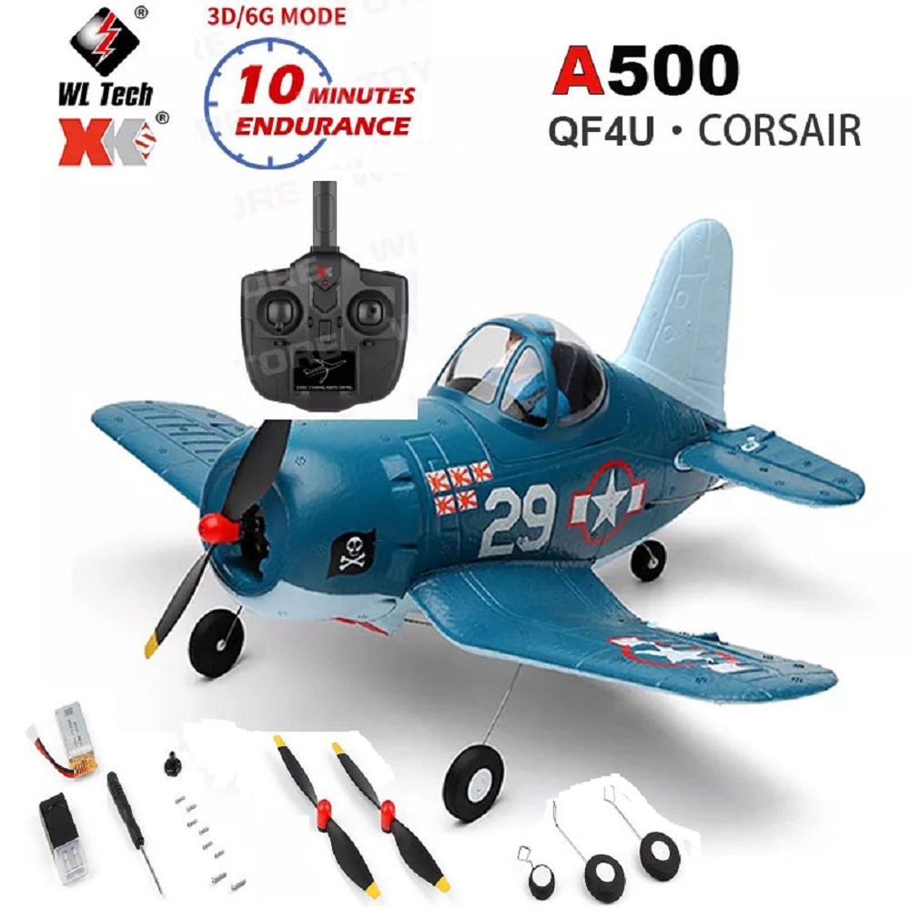 BWLtoys XK A500 A250 Qversion F4U Pirate Fighter 2.4G Four-Channel ...