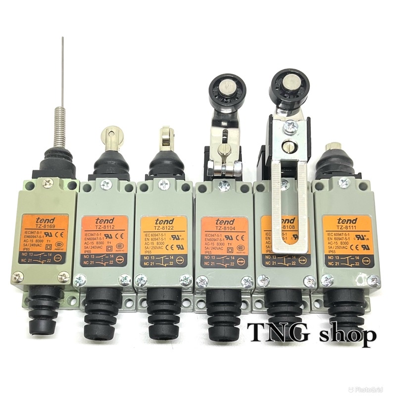 LIMIT SWITCH ลิมิตสวิตช์ ยี่ห้อ Tend รุ่น TZ8104, TZ8107, TZ8108, TZ8111, TZ8112, TZ8122, TZ8166 ...