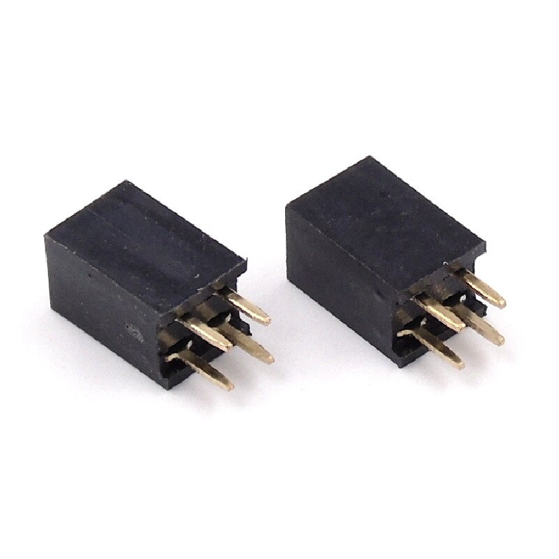 ซ็อกเก็ต แถวคู่ เมีย ผู้ จั้มเปอร์ Pin Header Female Double Row Single ...