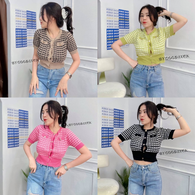 🌈MesubShop🌈 เสื้อยืดคอกลม แขนสั้นครอปลุคไฮ-โซ ‼️ผ้าไหมพรม‼️ 🌈 รุ่น สายยาง B-033-4-A | Shopee ...