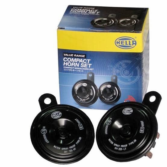 Hitam Hella Black 12V 24V Disc Horn / Hella Disc Classic Horn Original ...