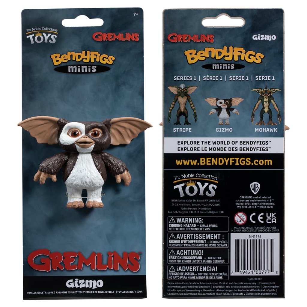 (Sold Out)Gremlins Gizmo Mini Bendyfig Figure Noble Collectibles ...