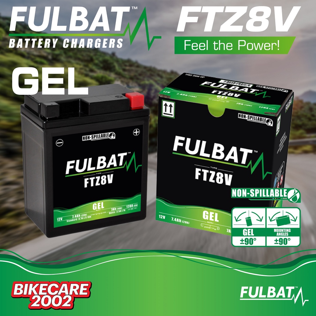FULBAT Battery รุ่น FTZ8V SLA แบบ GEL ตรงรุ่น Yamaha X max และรุ่นอื่นๆ ...