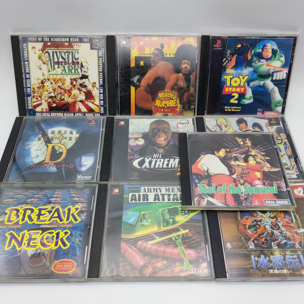 PS1 SET A12 รวม 10 เกม แผ่นก๊อปปั้ม Toy Story,Soul of the Sword,Army ...