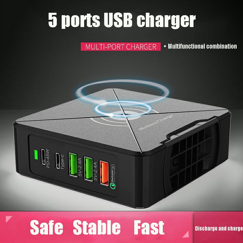 Travel Home 75W PD Type C With Power Adapter Laptop Rotary Stand ...