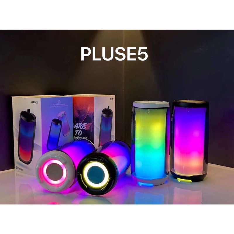 ลำโพงบลูทูธมีไฟBT5.0 ระบบไฟLED360 PLUSE5 ระบบเสียงเซอราวด์รอบทิศทาง ...
