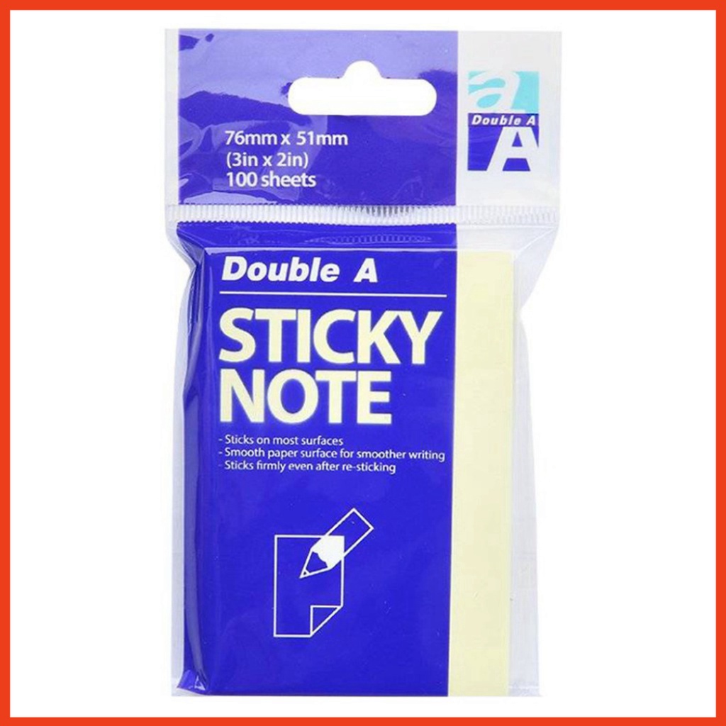 Double A Gold note Paper Size 3x2 (51x76mm | Shopee Thailand