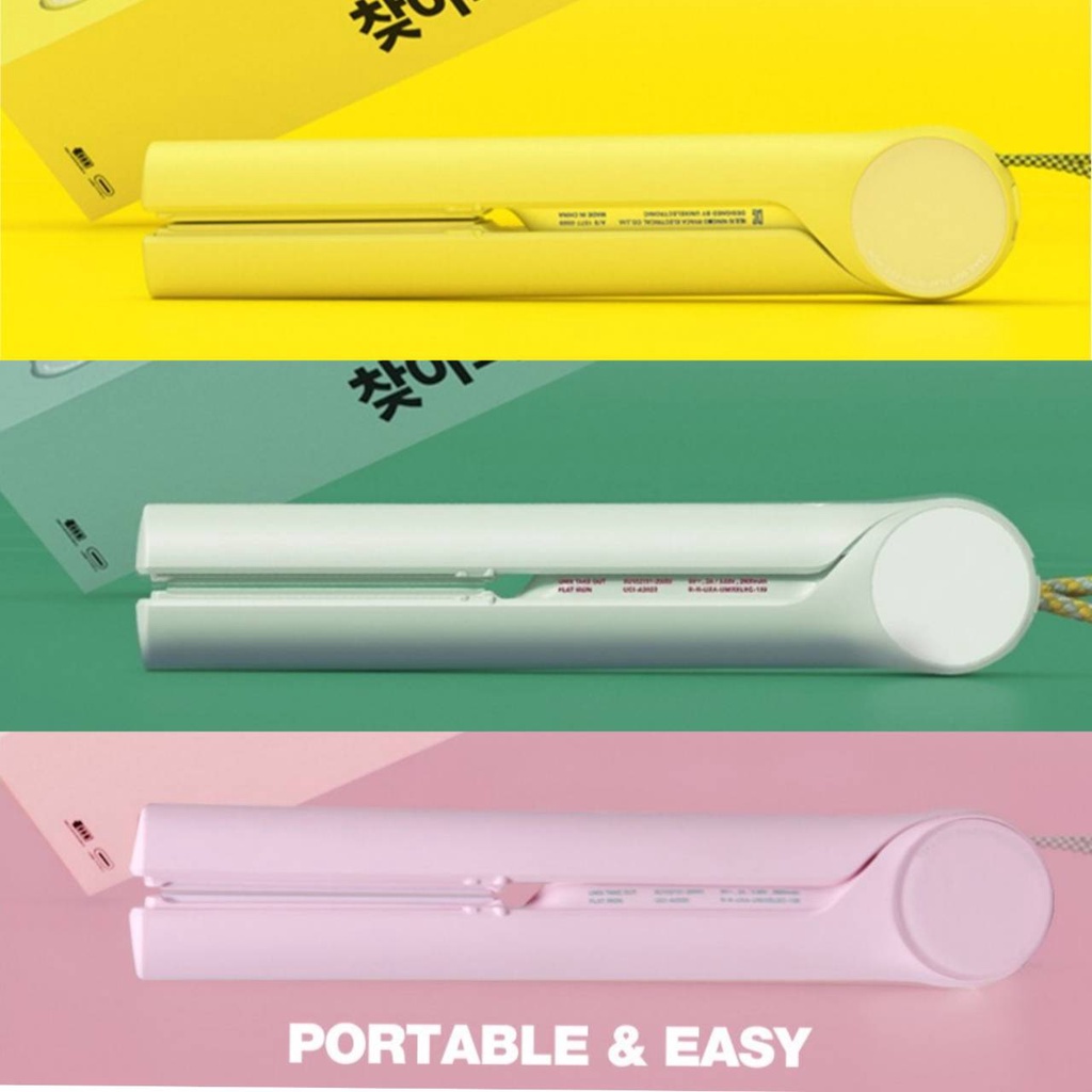 ( พร้อมส่ง ) Unix Take Out mini Flat Iron เครื่องหนีบผมไร้สาย | Shopee ...