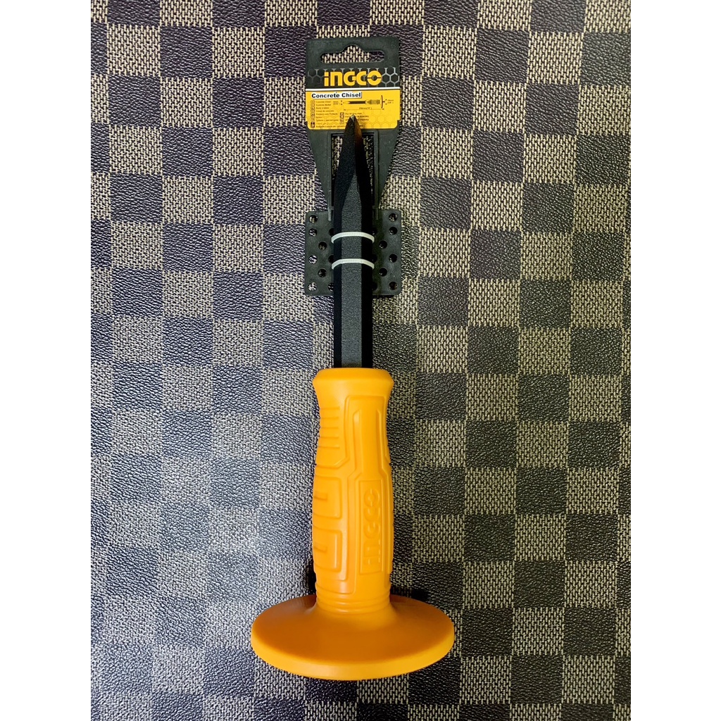 เหล็กสกัดคอนกรีต สกัดปูน ปากแหลม พร้อมด้ามยางหนา INGCO รุ่น HCC0841016 ...