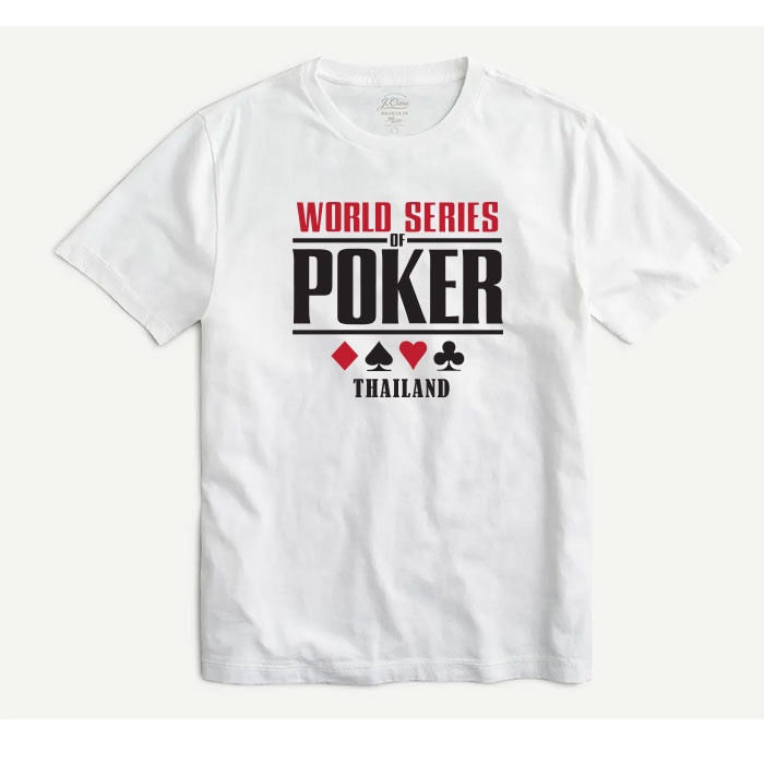WSOP POKER SERIES T SHIRT เสื้อยืด คอกลม SIZE M -3XL | Shopee Thailand