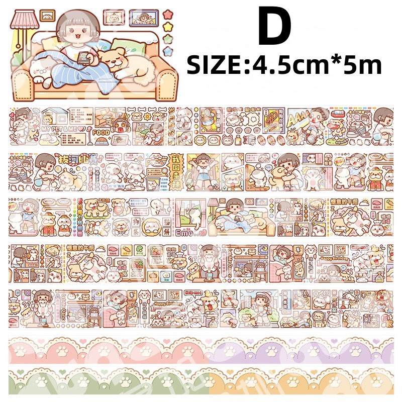 [Ready Stock] Small Mochi Paper Tape Sticker Whole Roll 5 Meters ...