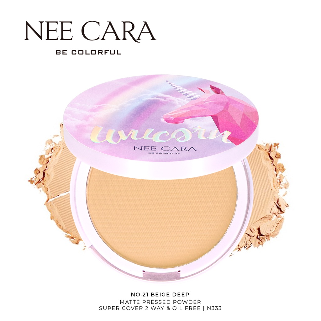 NEE CARA นีคาร่า แป้งพัฟทูเวย์ N333 BE COLORFUL MATTE PRESS POWDER ...