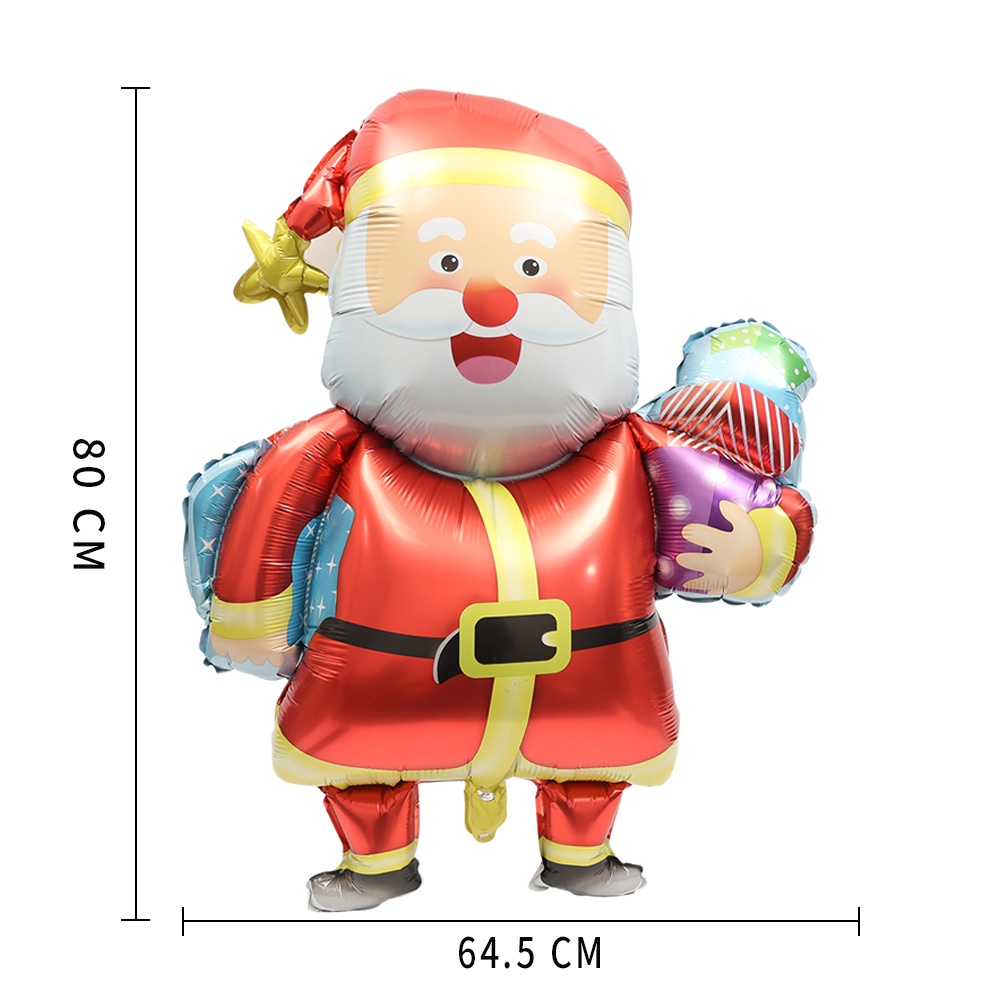 Christmas Foil Balloons Santa Claus Balloon Standding Balloon Christmas ...