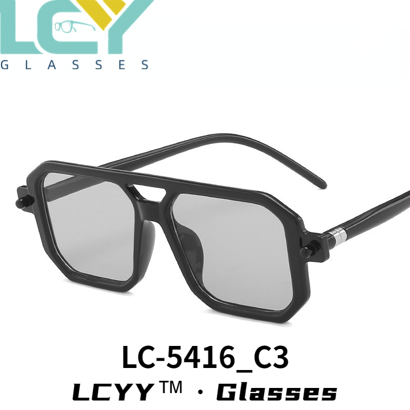 Lcyy2023 ใหม่ แว่นตากันแดดแฟชั่น ทรงหลายเหลี่ยม เรียบง่าย 5416 | Shopee ...