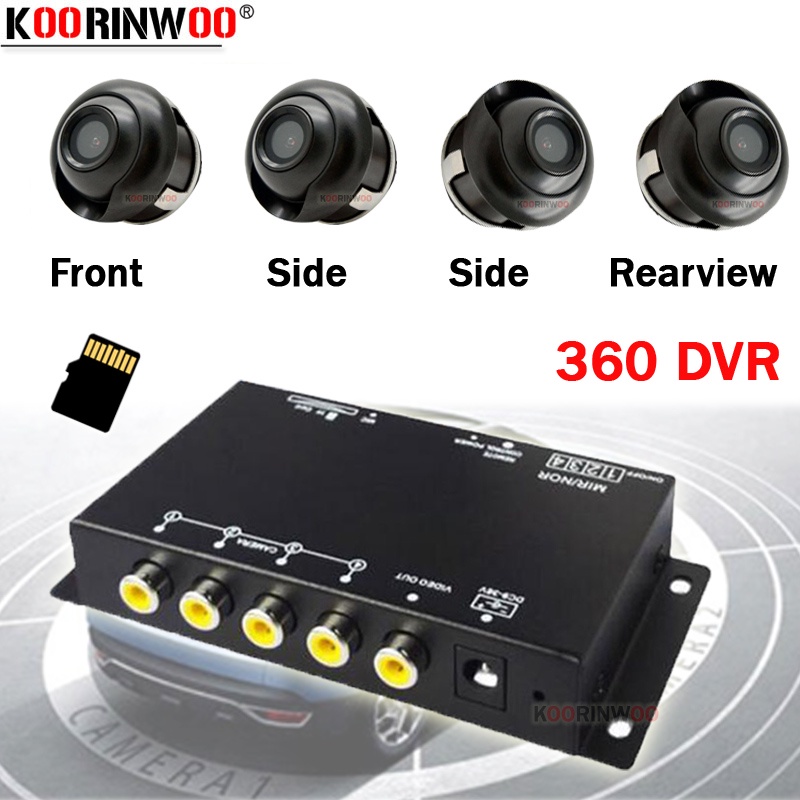 Koorinwoo Full HD 360 Car DVR Recorder Split Box Parking Assistance ...