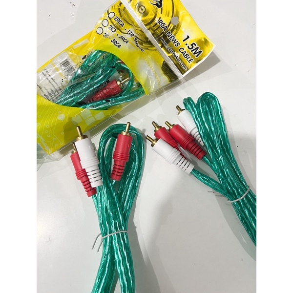 สายRCA 2ออก2 1.5/3/5เมตร พร้อมส่ง สายRcaสายถักธรรมดา | Shopee Thailand