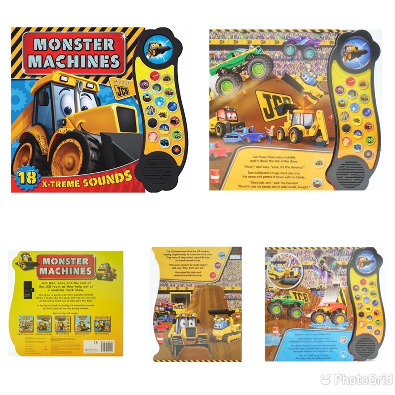 BBW หนังสือเสียง Monster Machines 18 x-treme sounds my first JCB sound ...