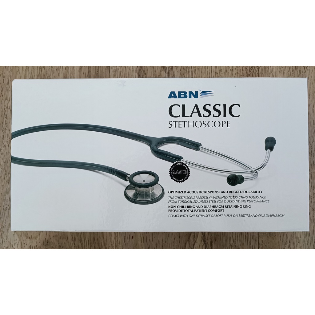 ABN หูฟังแพทย์ STETHOSCOPE รุ่น CLASSIC ชนิด DUAL TYPE ฟังเสียงได้ 2 ...