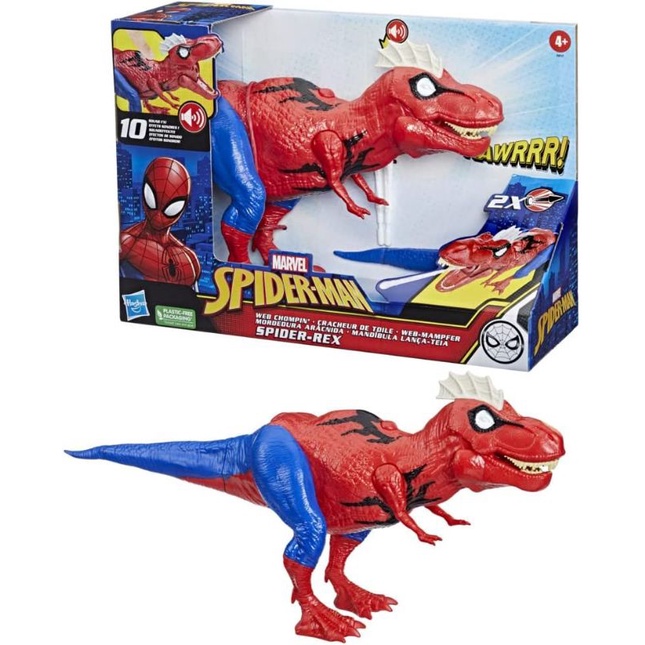 Marvel Spider-Man Web Chompin' Spider-Rex 16-Inch Action Figure with ...