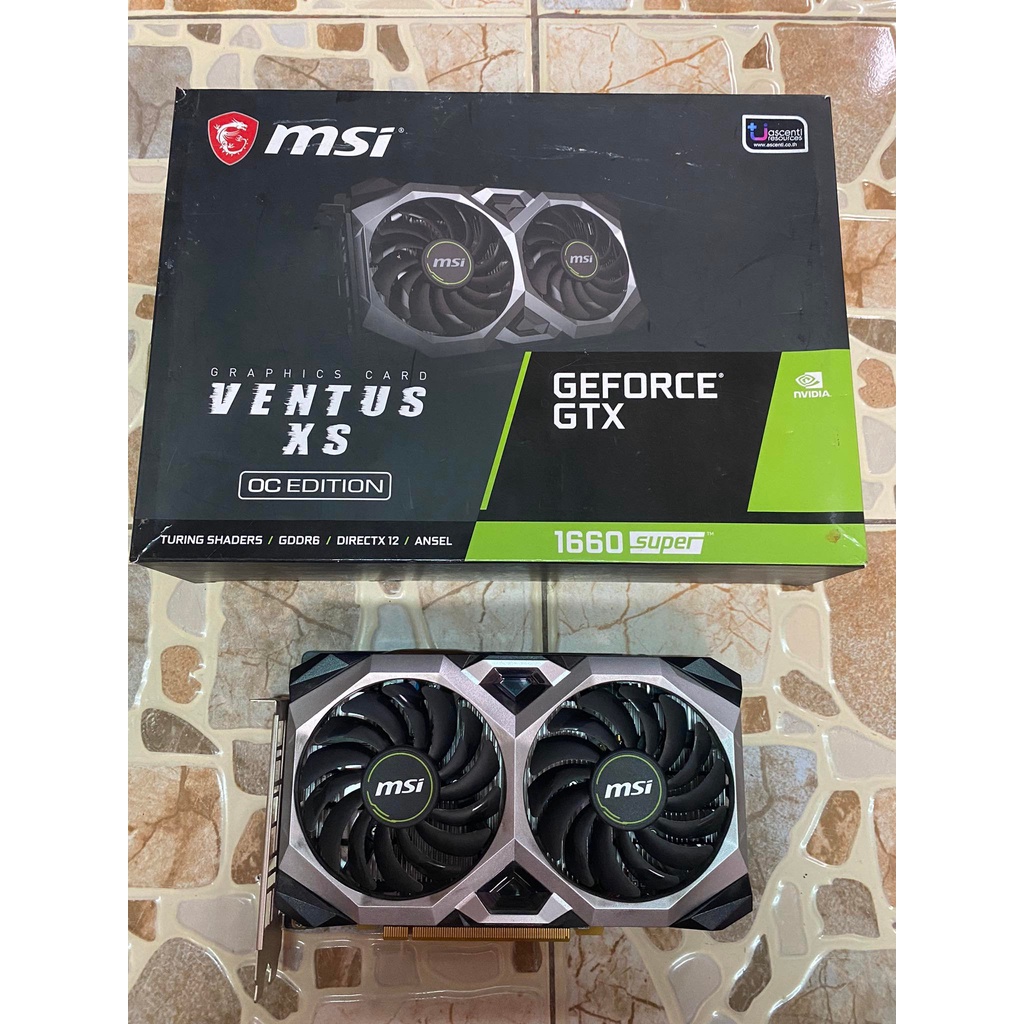 ขายการ์ดจอมือสอง MSI GEFORCE GTX 1660 SUPER VENTUS XS OC 6GB GDDR6 ...