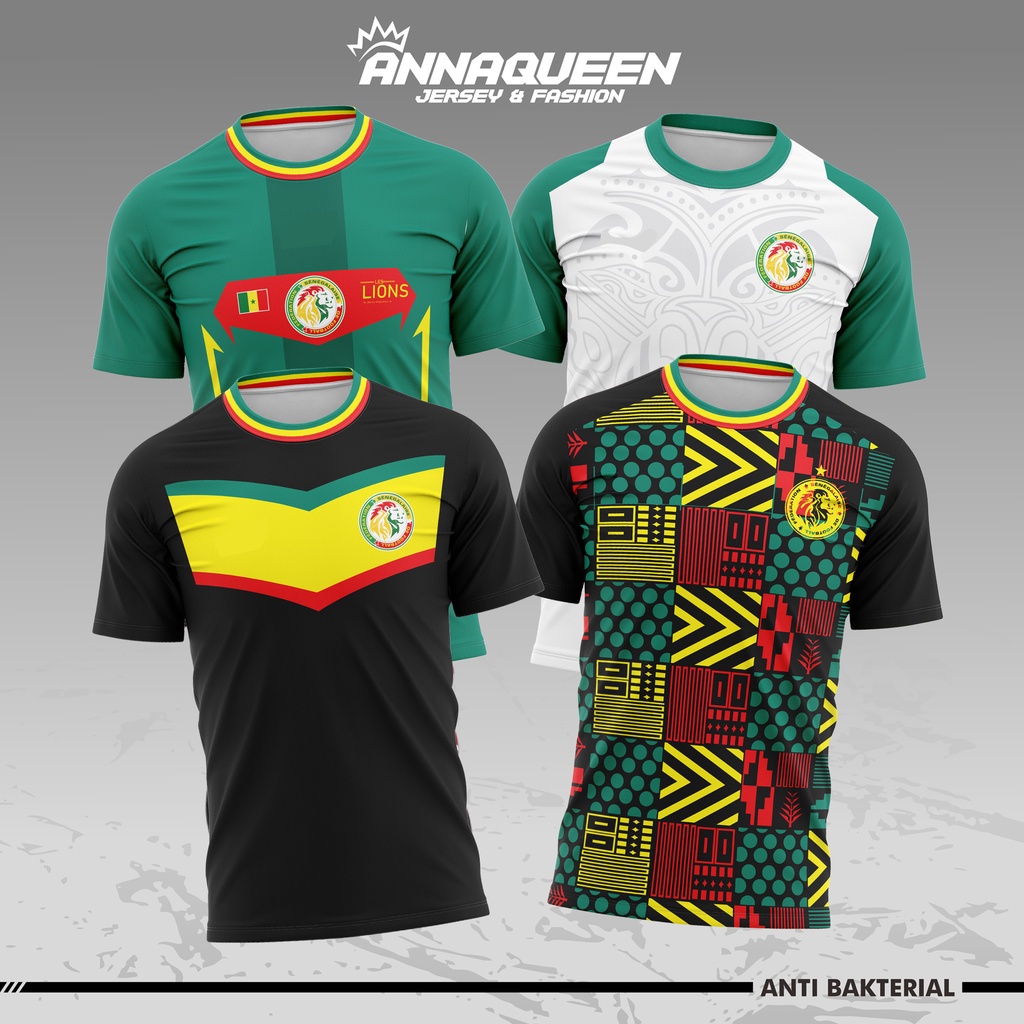 เสื้อยืดทีมชาติฟุตบอล SENEGAL JERSEY FIFA WORLD CUP QATAR 2022-2023 ...