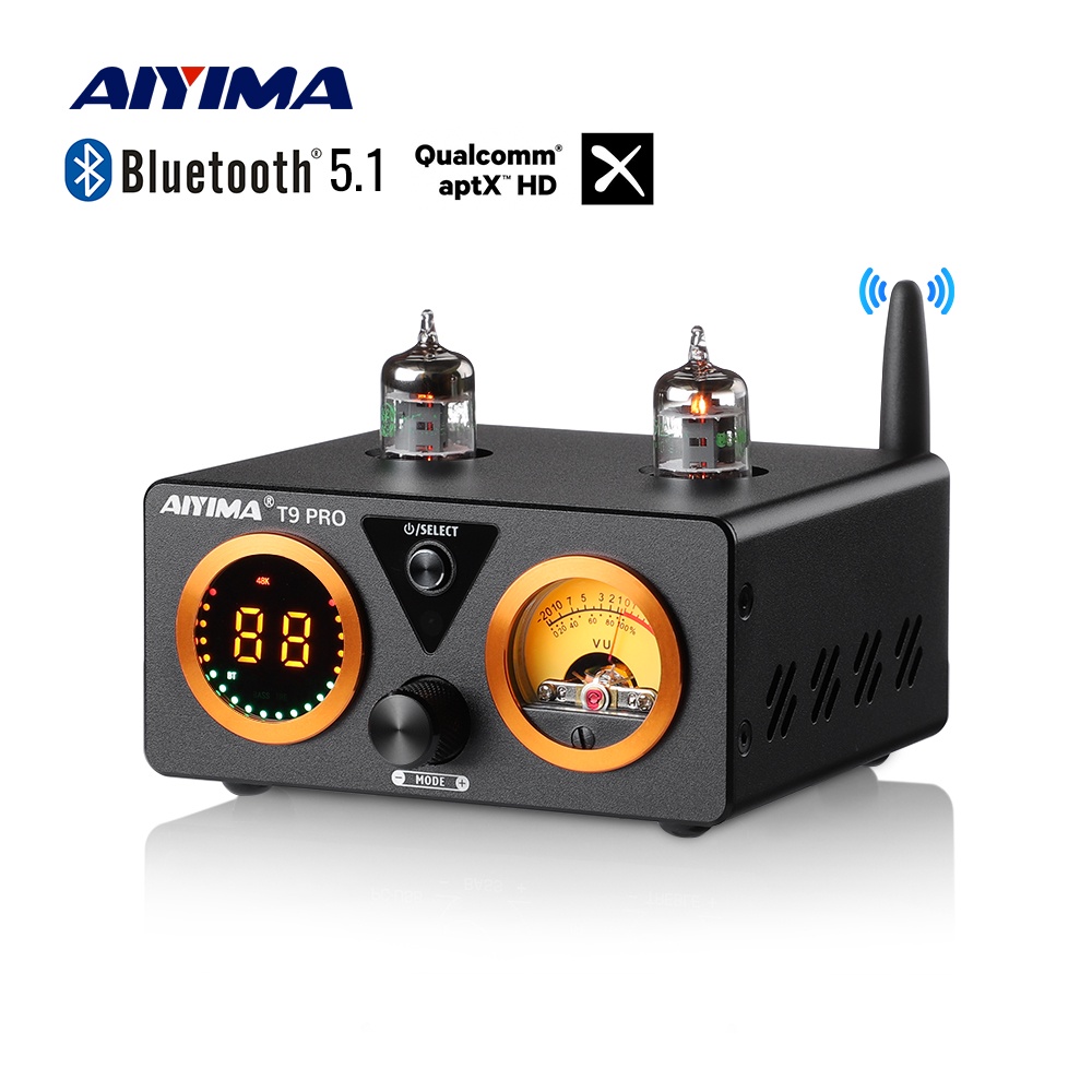 Aiyima T9 PRO HiFi เครื่องขยายเสียงสเตอริโอบลูทูธ USB DAC COAX OPT 100Wx2 | Shopee Thailand