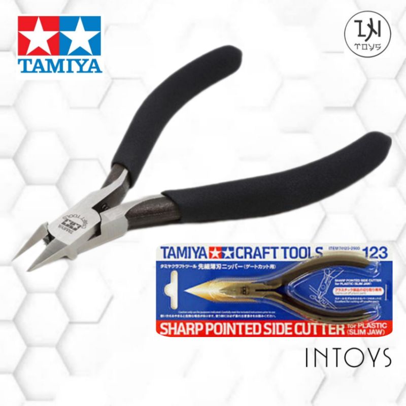 คีมตัดกันพลา TAMIYA 123 [ Sharp Pointed Side Cutters for Plastic คีมเทพ ...