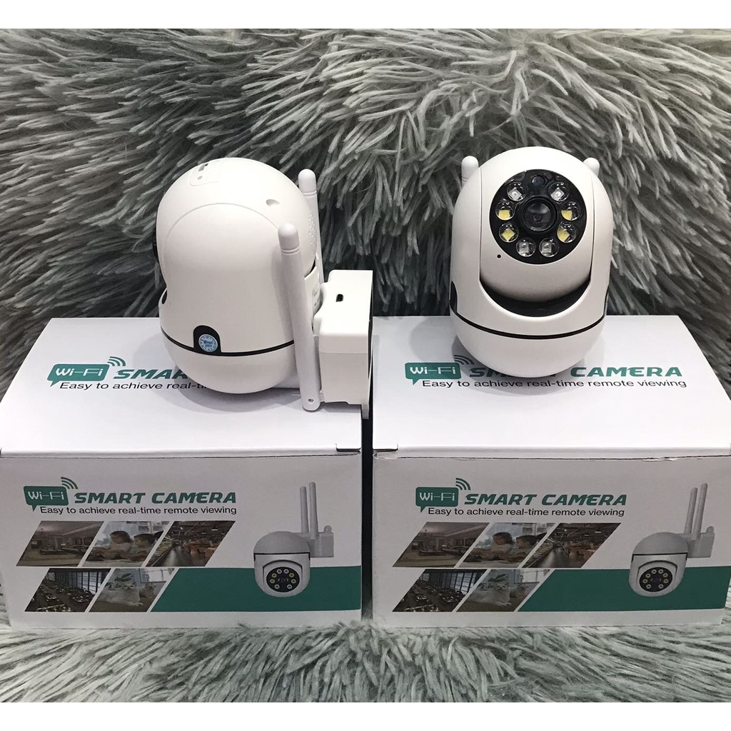 SALE กล้องวงจรปิด หมุนได้รอบทิศ wifi smart camera | Shopee Thailand