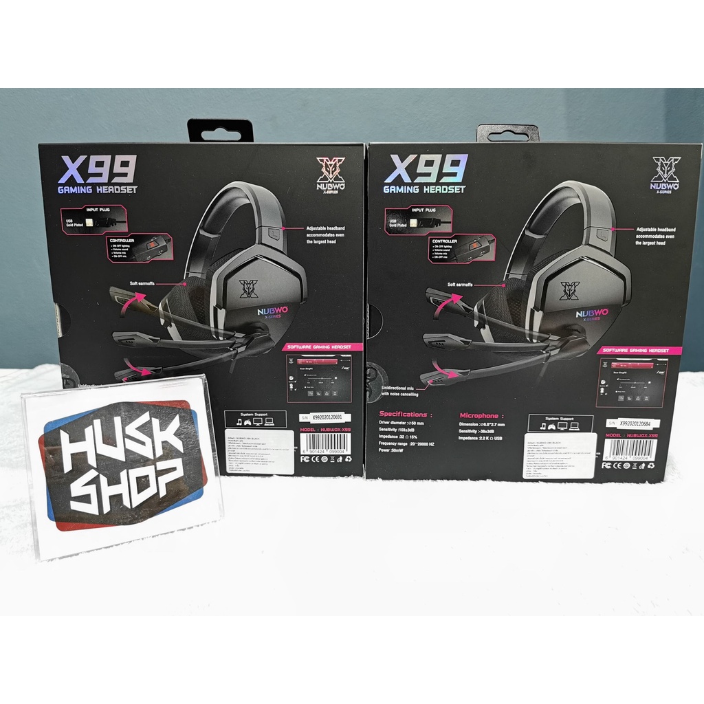 หูฟังเกมมิ่ง Nubwo X99 X-Series หูฟังคอม Gaming headset สาย USB Virtual Surround 7.1 ประกัน 2 ปี ...