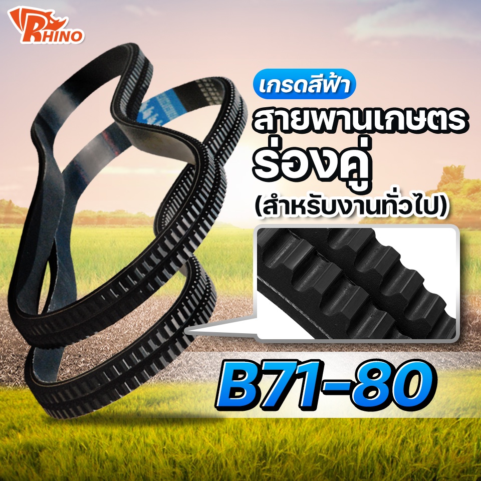 สายพานเกษตรร่องฟันคู่ 🔵 B 71-80 (B71,B72,B73,B74,B75,B79,B80) ไรห์โน ...