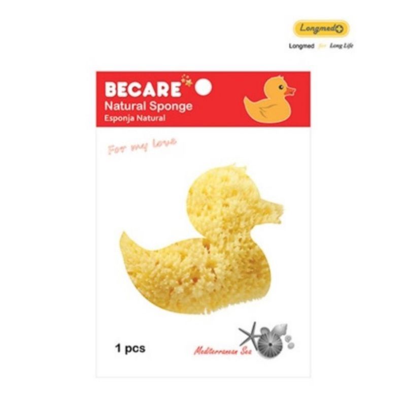 Becare Natural Sponge ลูกเจี๊ยบ ฟองน้ำอนามัย ฟองน้ำแท้จากธรรมชาติ 1 ชิ้น | Shopee Thailand