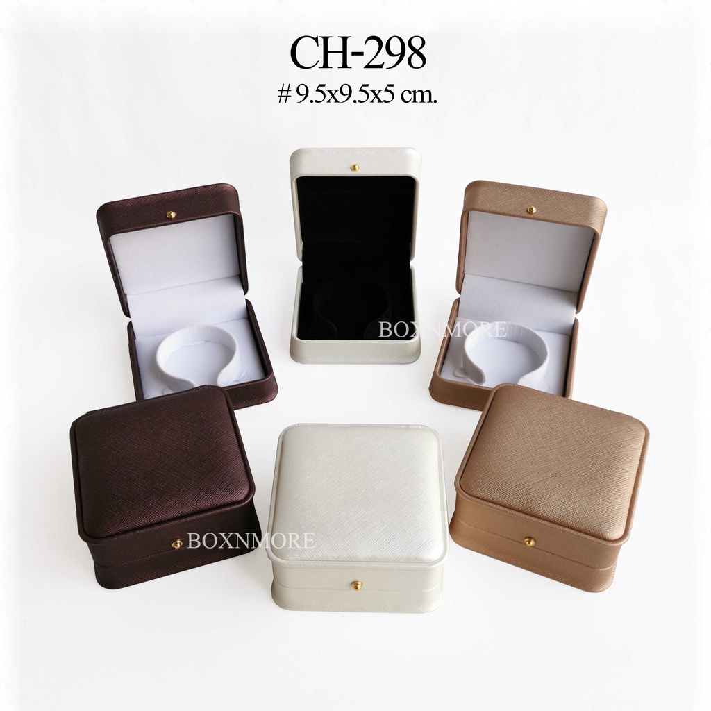 กล่องกำไลหนัง แบบมีหมุด (CH-298) | Shopee Thailand