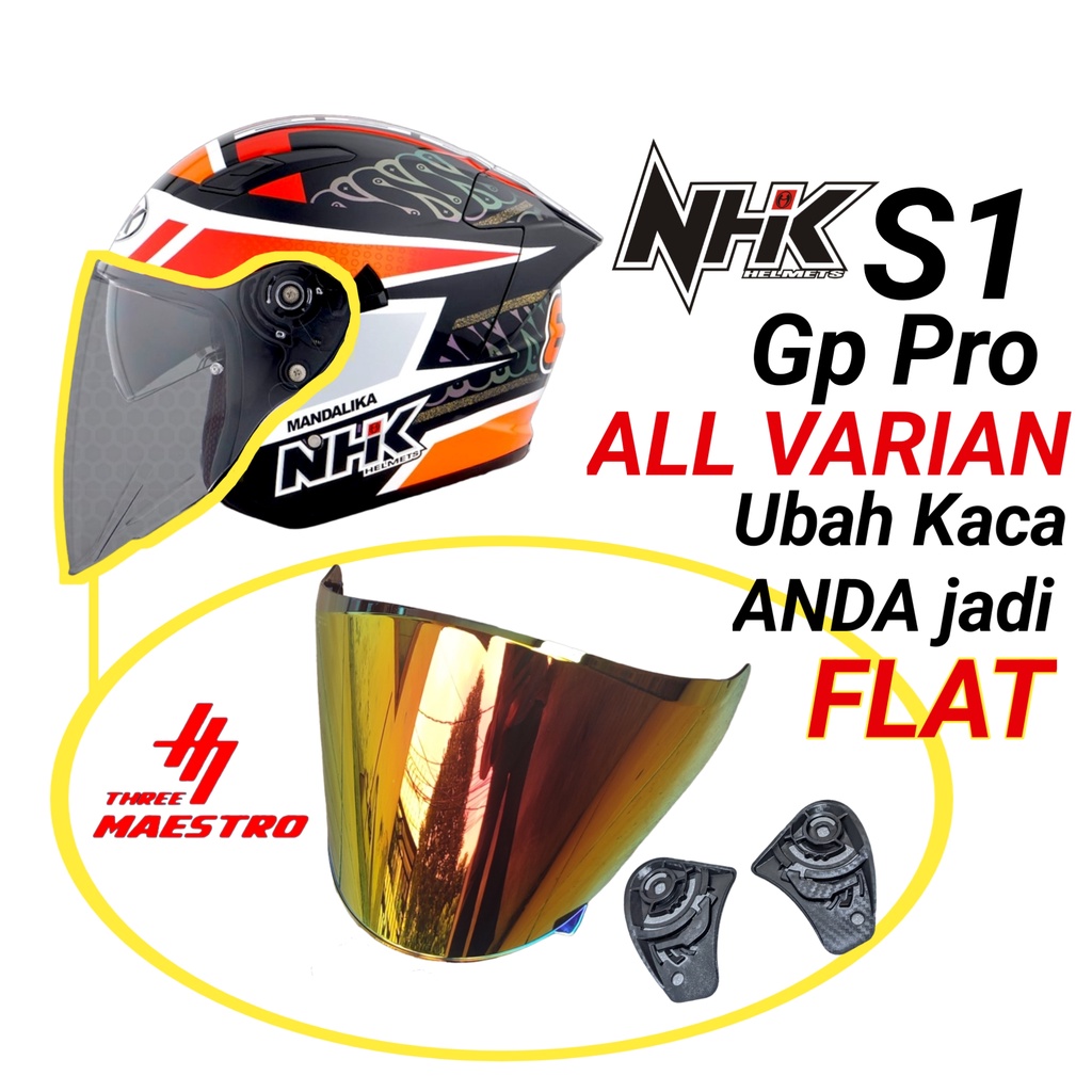 Nhk s1 gp pro FLAT glass สามารถติดตั้งป้องกันหมอกและฉีกขาด Original ...