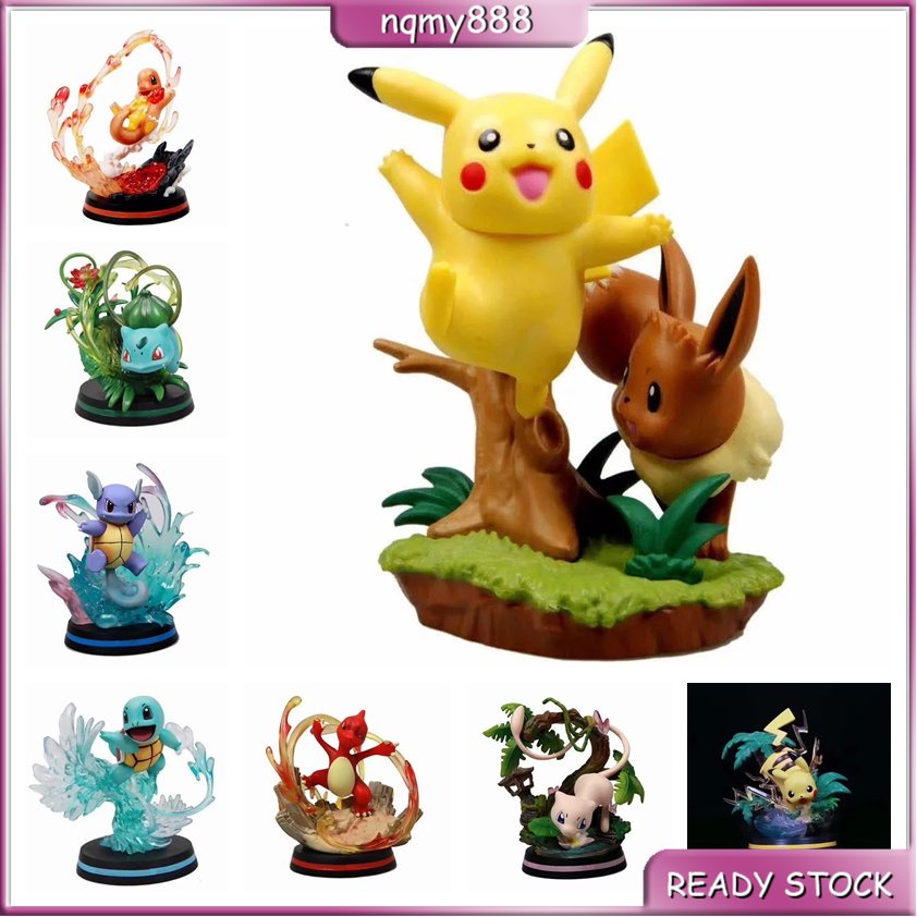 ของเล่นตุ๊กตา Pokemon Pikachu Charmander Bulbasaur Mewtwo Squirtle ...