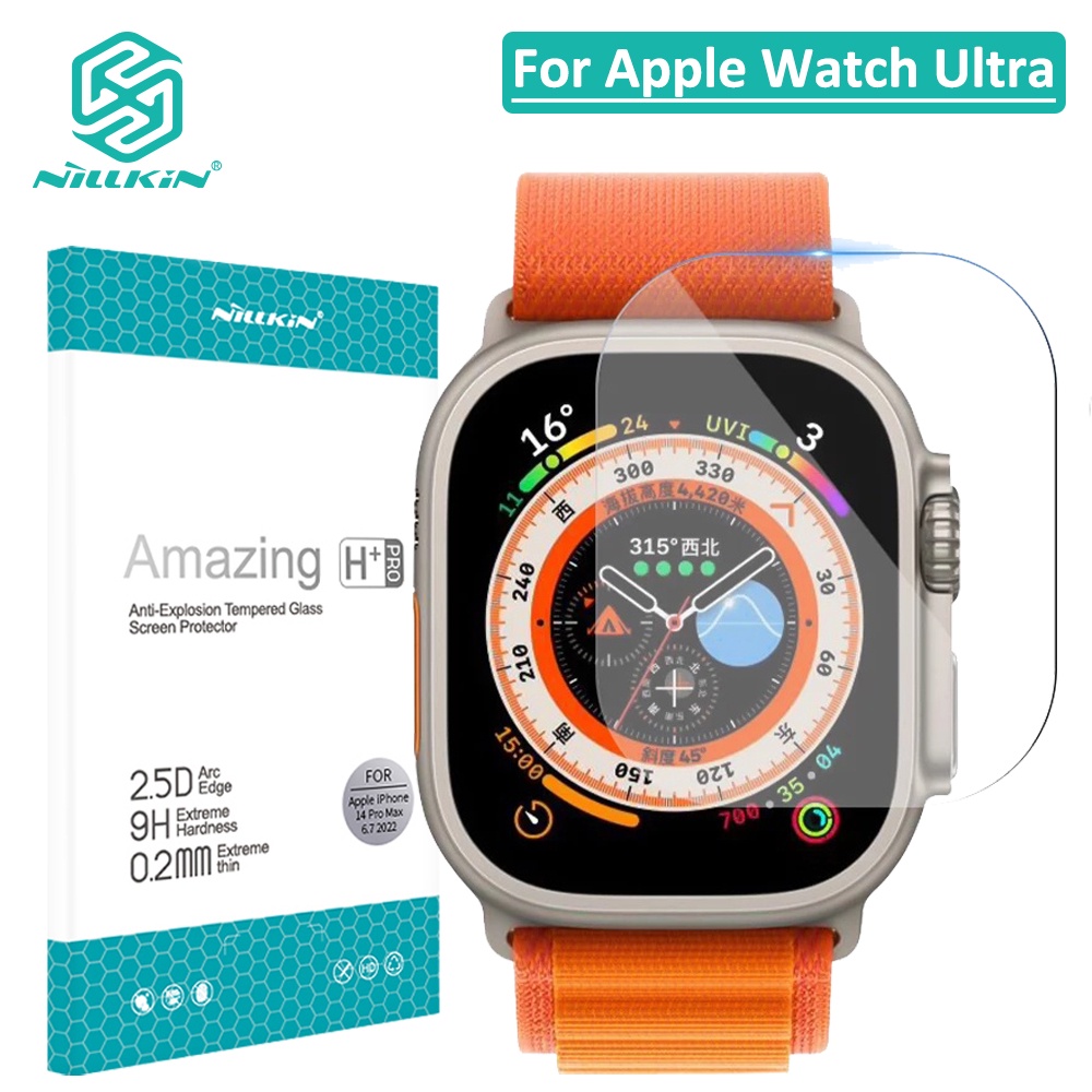 2 ชิ้น NILLKIN กระจกนิรภัยสําหรับ Apple Watch Ultra / Watch Ultra 2 ...