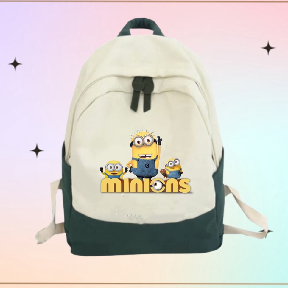 Minion BACKPACK UNISEX กระเป๋านักเรียน สําหรับเด็กประถม (ฟรีชื่อ ...
