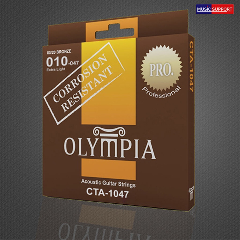 สายกีตาร์โปร่ง เคลือบกันสนิม OLYMPIA CTA-1047 | Shopee Thailand
