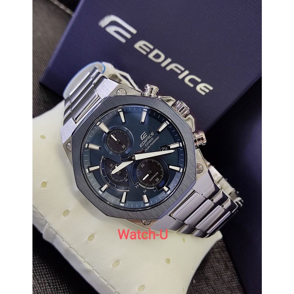 นาฬิกา CASIO EDIFICE SLIM SOLAR CHRONOGRAPH EFS-S570 รุ่น EFS-S570D-1 ...