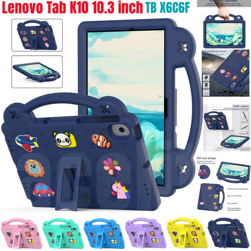 เคสโฟม พร้อมขาตั้ง เพื่อความปลอดภัย สําหรับ Lenovo Tab K10 10.3 นิ้ว TV-X6C6 2021 Lenovo Tab K10 ...