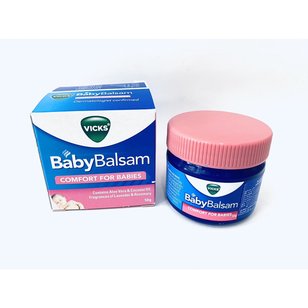 Vicks Baby Balsam (วิคส์ เบบี้ บัลแซม) ขนาด 50 กรัม | Shopee Thailand