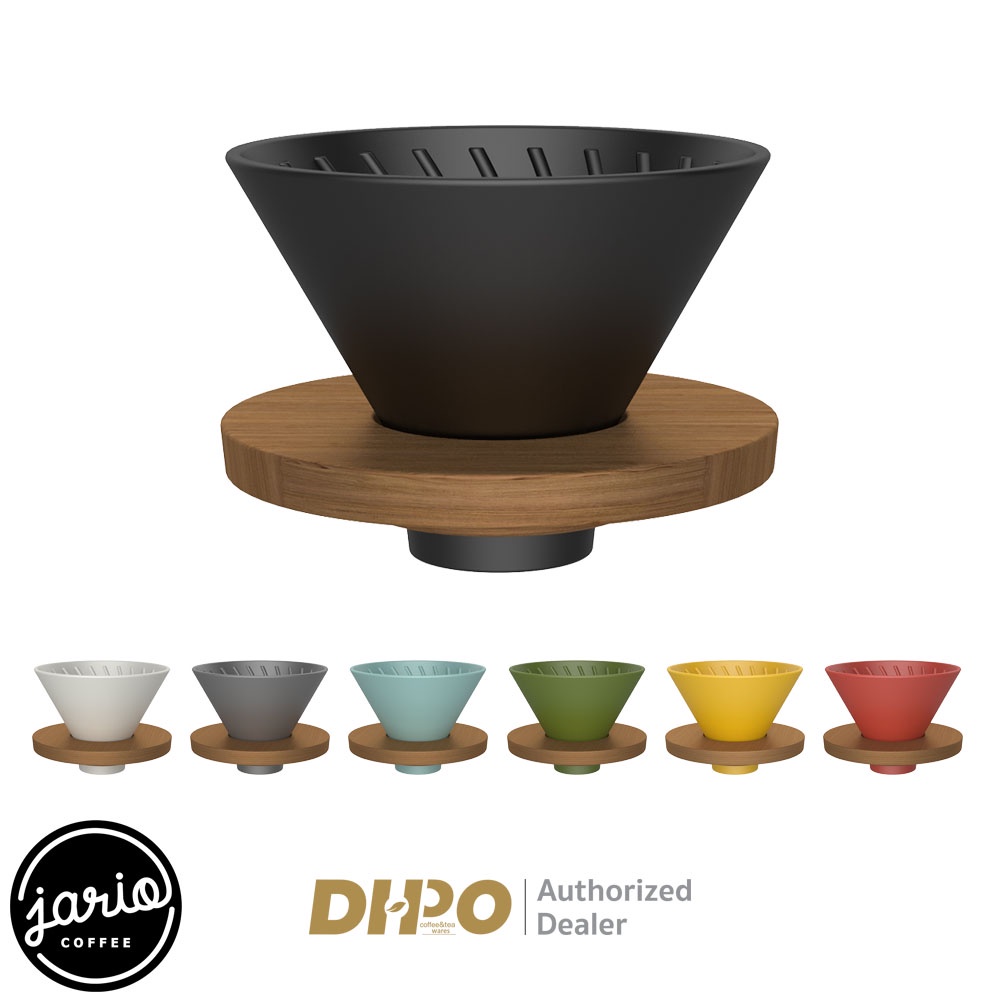 JARIO x DHPO ดริปเปอร์เซรามิกฐานไม้วอลนัท ทรง V60 DHPO V60 Ceramic ...